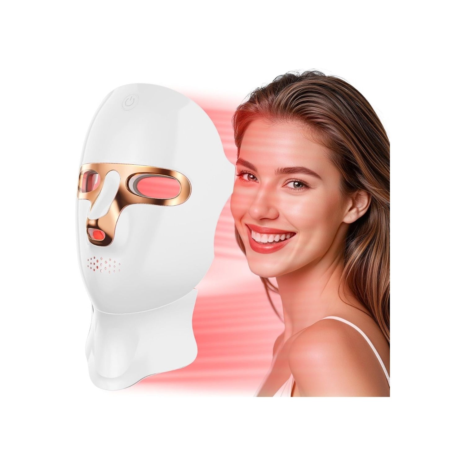 LUVISTI Red Light Therapy Mask For Face,LED Face Mask For Skin Care, 7 ...
